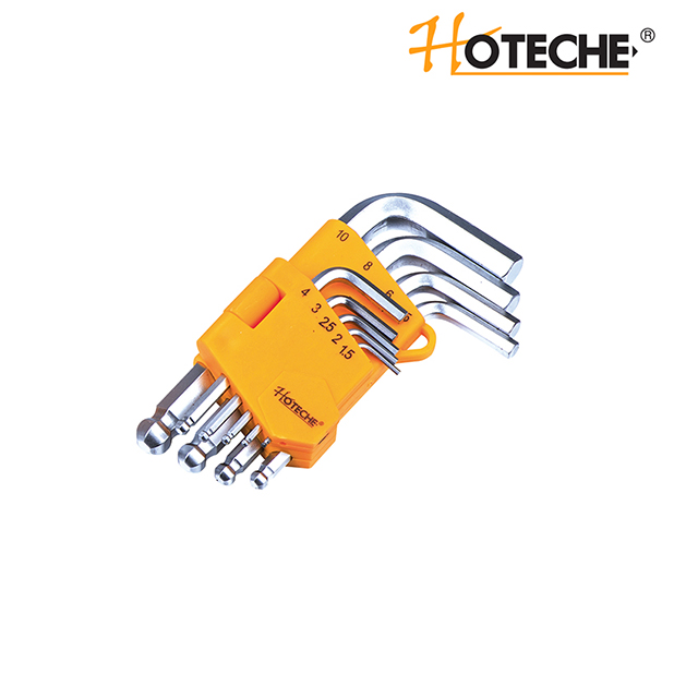9PCS SHORT HEX KEY SET WITH BALL END - Buy Product on Ningbo Hoteche ...